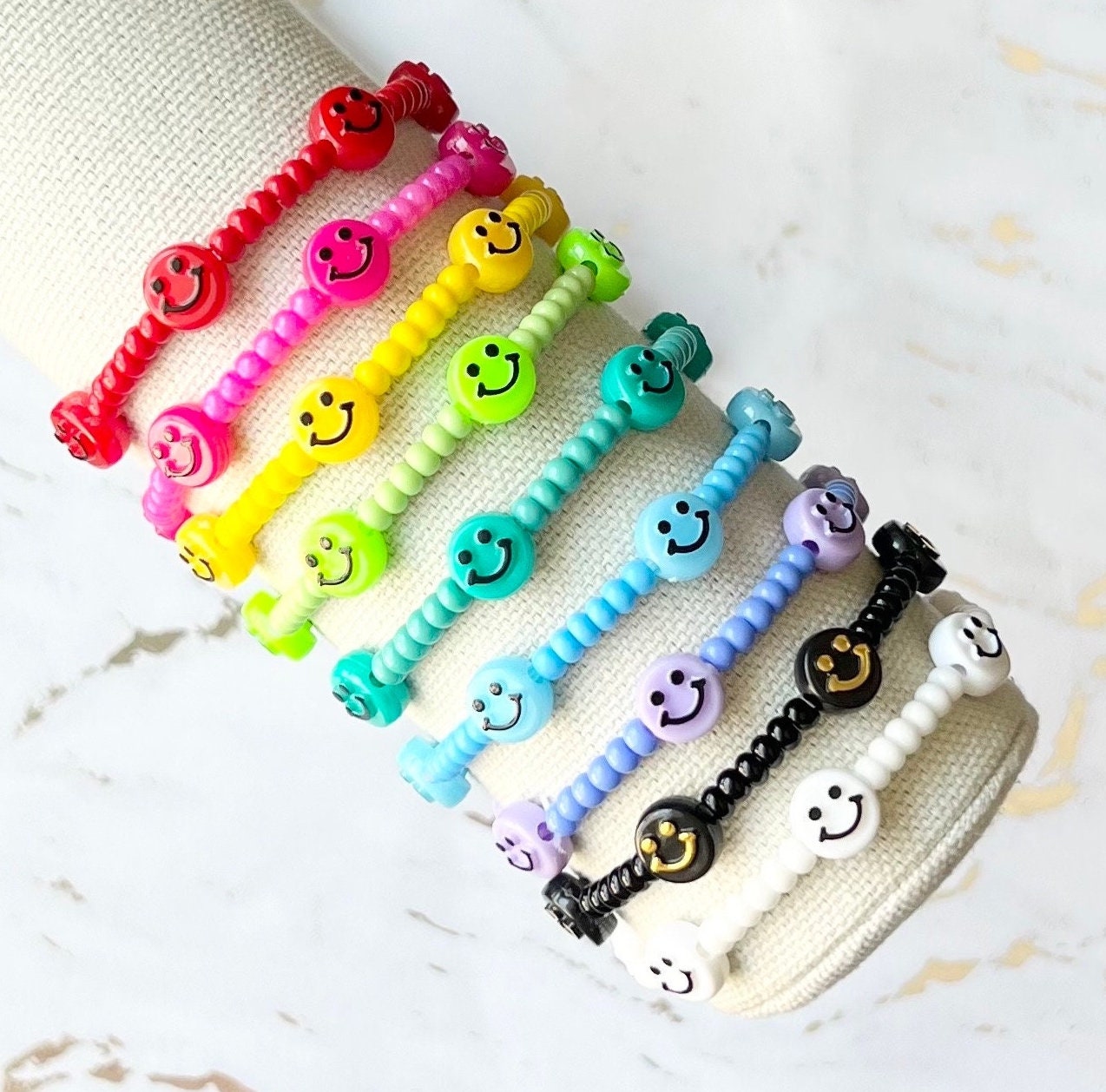 Smiley Face Bracelet for Kids Happy Bracelet Happy Face Bracelet Smile ...