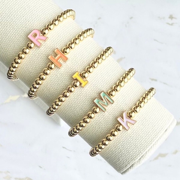 Letter Bracelet - Etsy