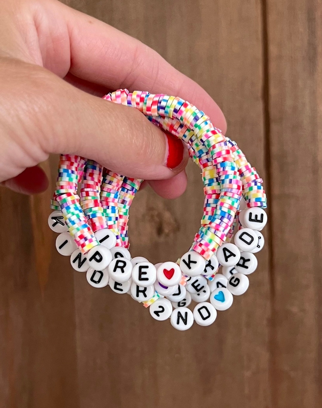 Back to School Bracelets for Kids Grade Level Bracelet for Girls First ...