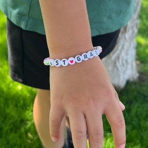 Back to School Bracelets for Kids Grade Level Bracelet for Girls First ...