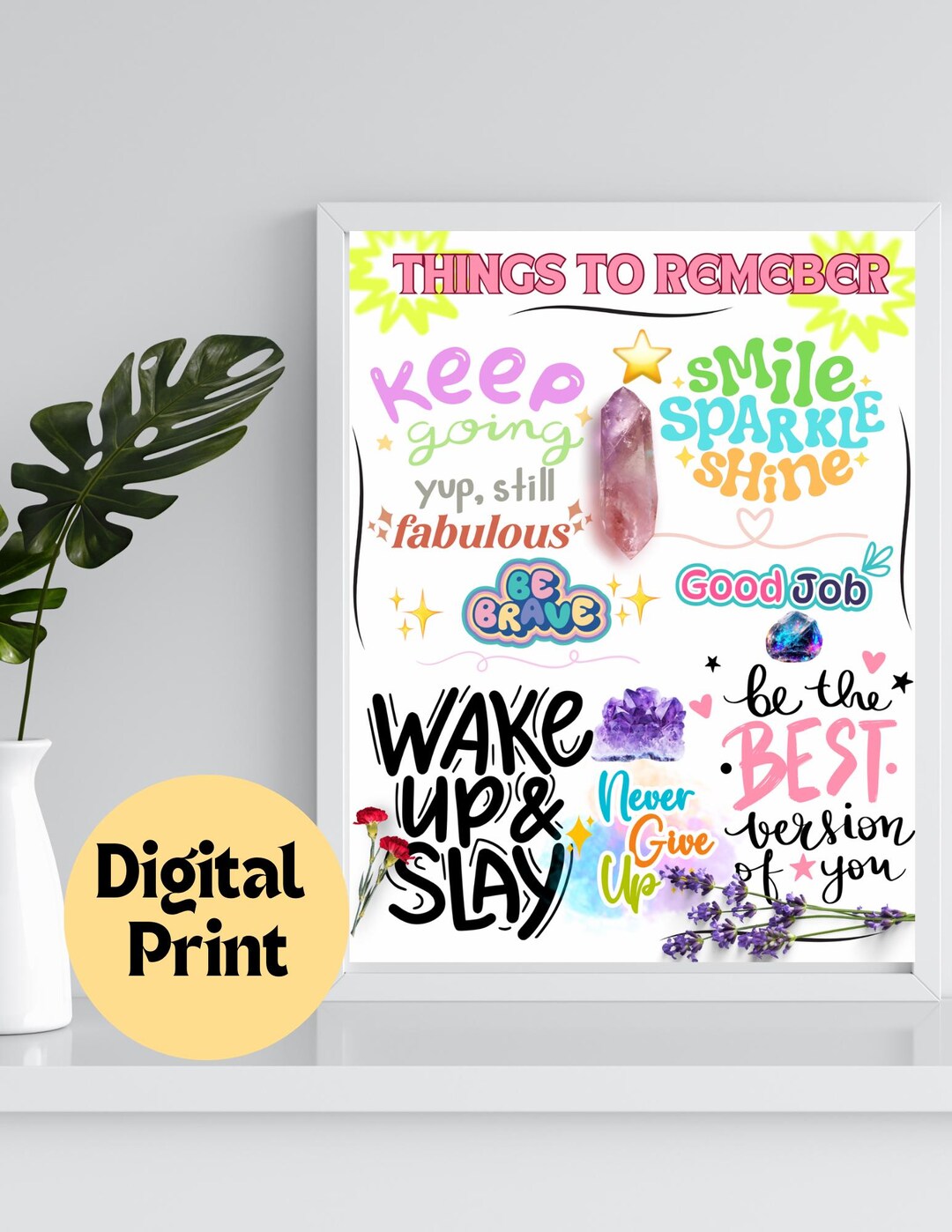 Things to Remember, Positive Affirmations - Etsy