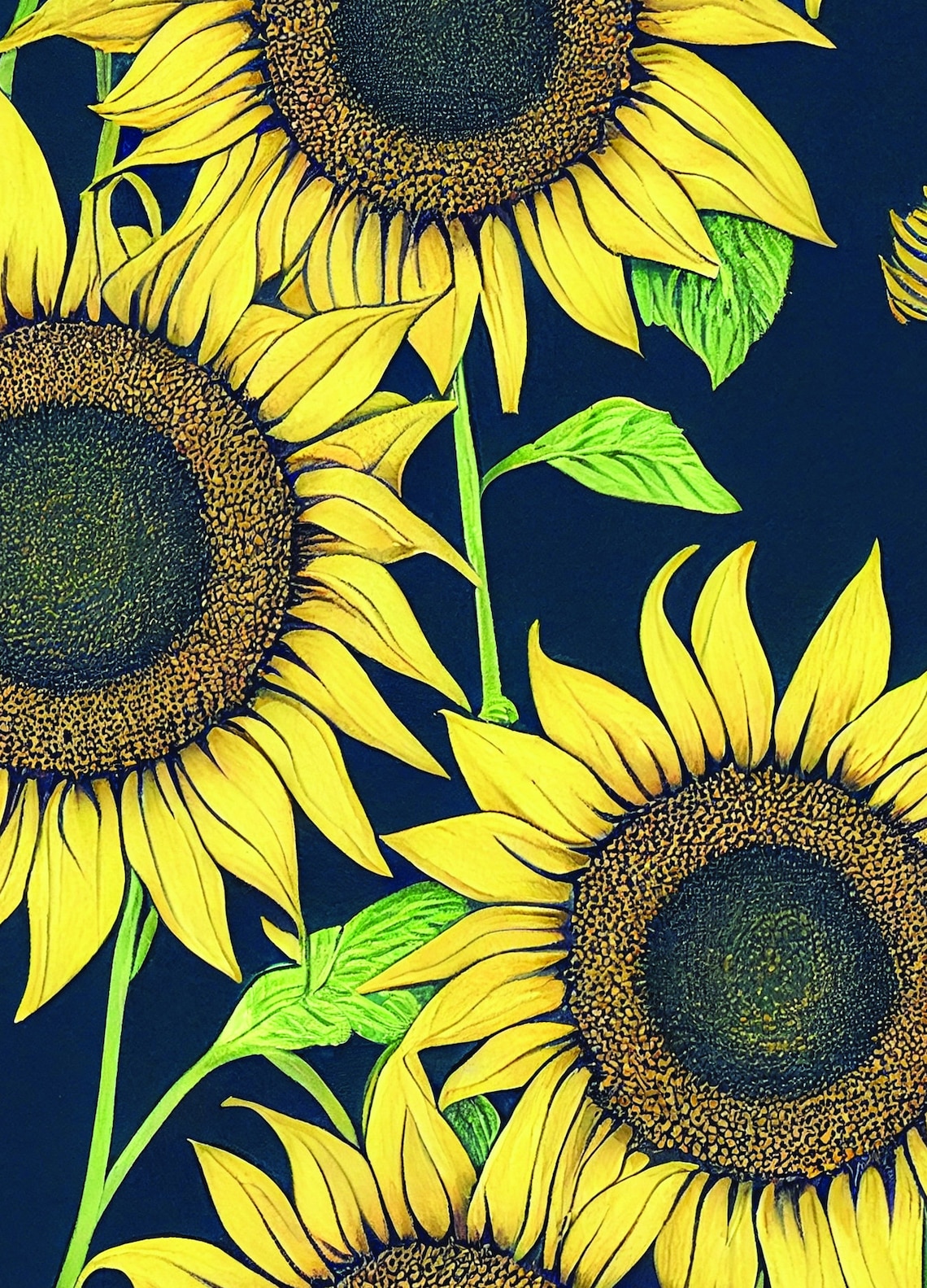 Sunflower Pattern - Etsy