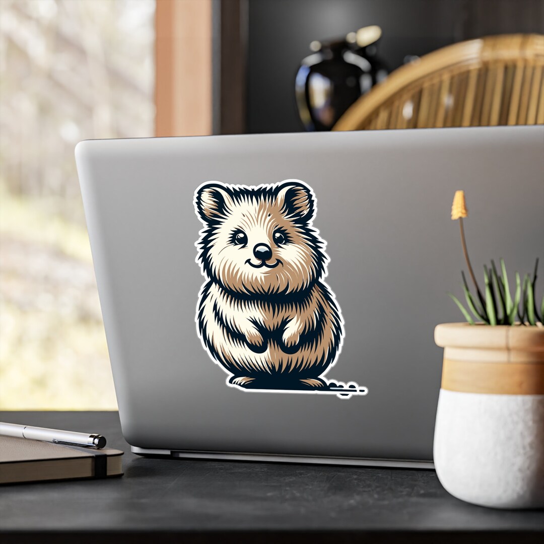 Biddy Quokka Sticker - Waterproof Vinyl Satin - Etsy