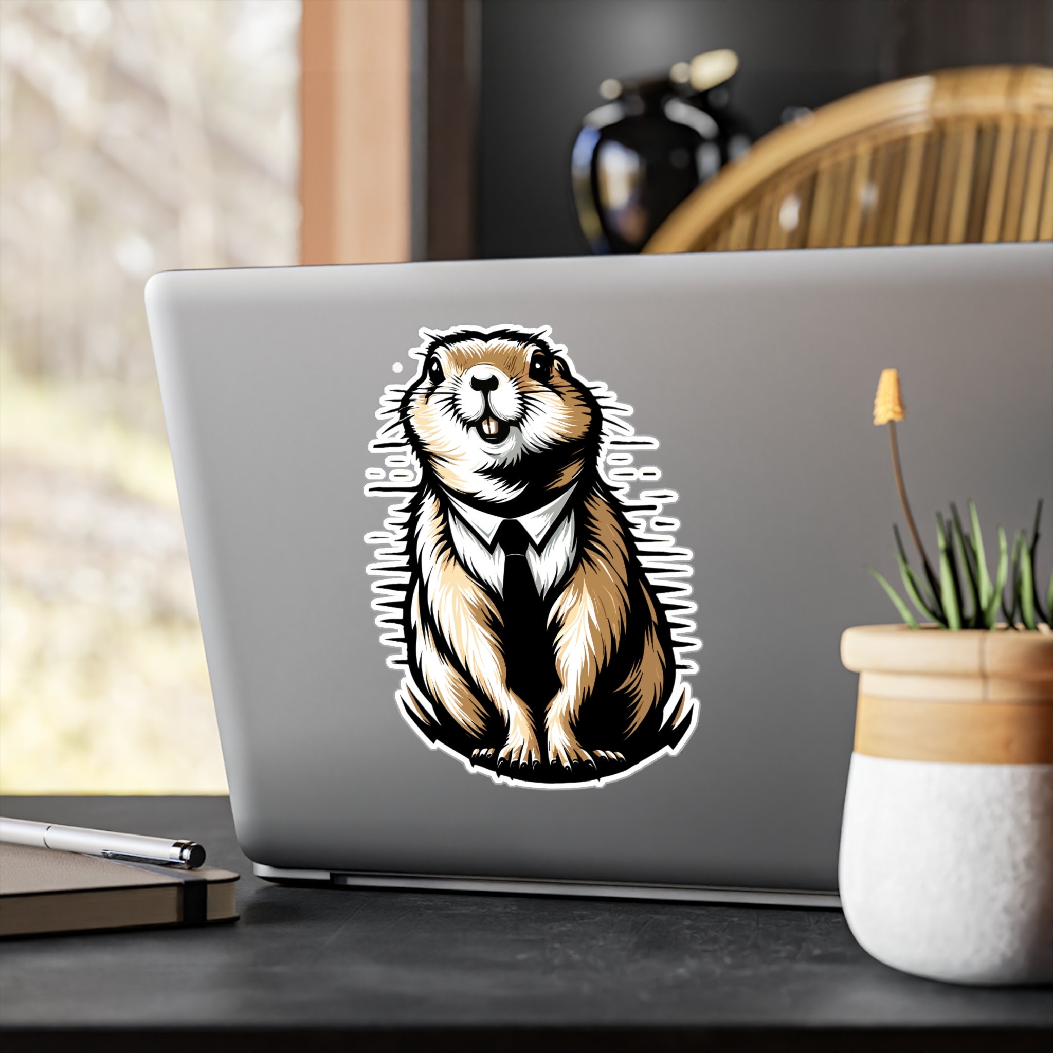 The Distinguished Gentlemen Sticker Waterproof Vinyl Satin Prairie Dog ...