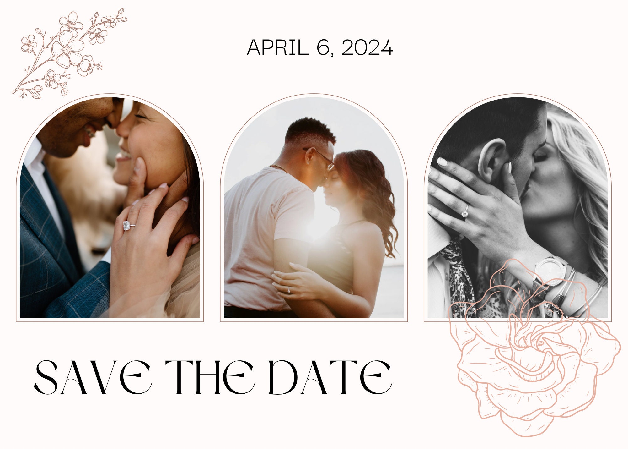Editable Canva Save the Date Card - Etsy