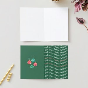 Printable Christmas Card, Merry Christmas, Digital Greeting Card - Etsy