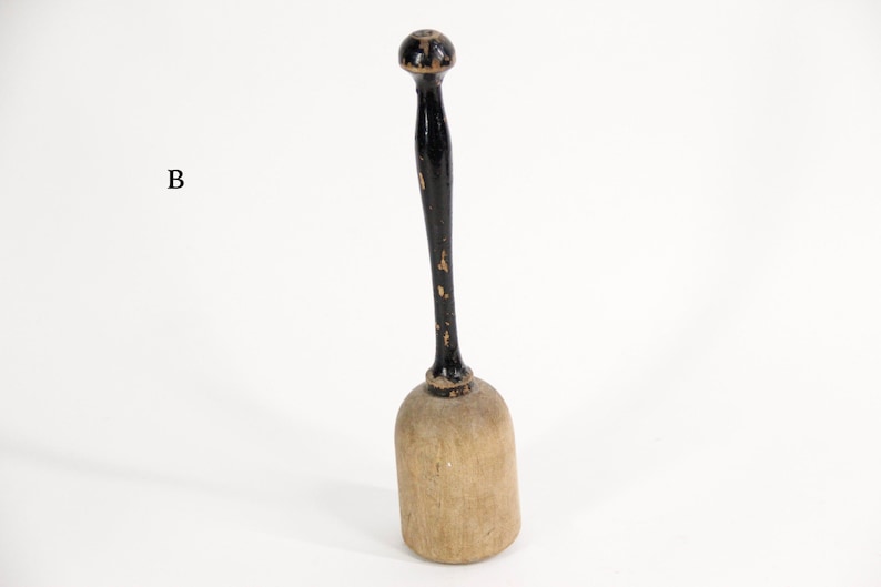 Antique Wooden Pestle Rustic Food Masher - Etsy