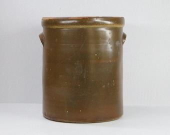 Antique Crock ~ 5 Gallon Crock With Ear Handles ~ Salt Glazed Large ...