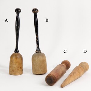Antique Wooden Pestle | Rustic Food Masher - Etsy