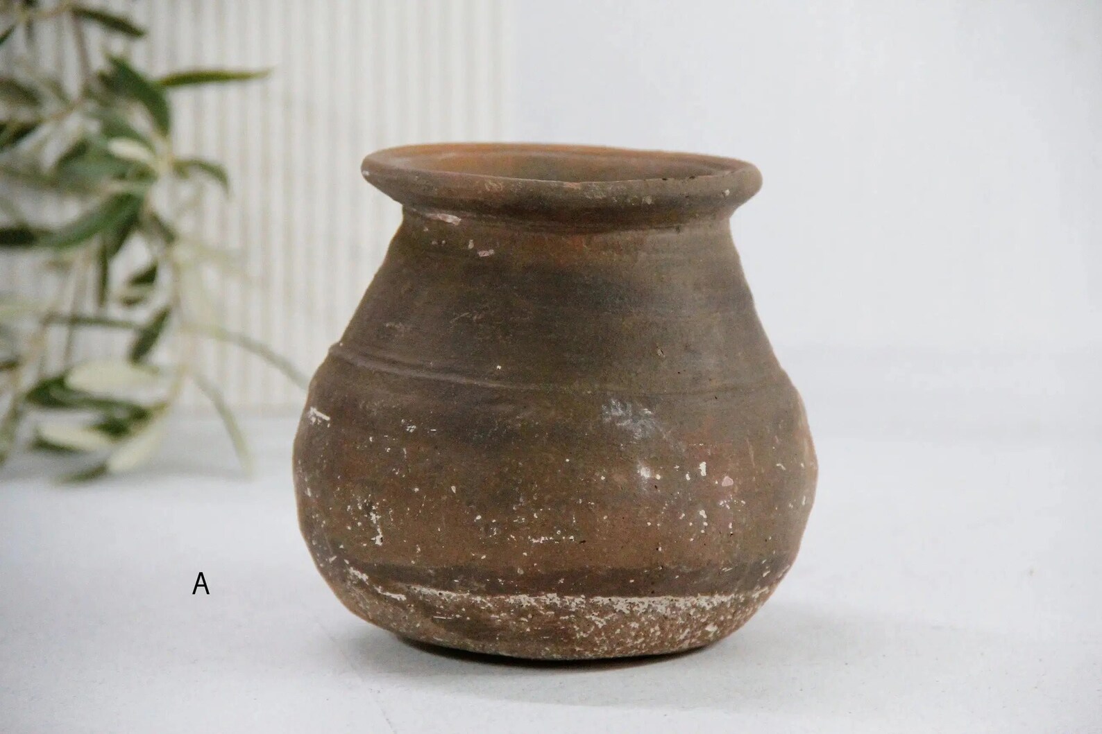 Vintage Clay Pot Earth Tone Medium - Etsy