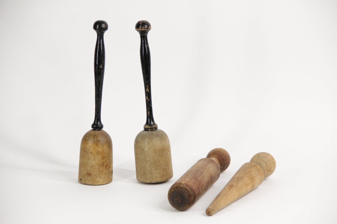 Antique Wooden Pestle | Rustic Food Masher - Etsy