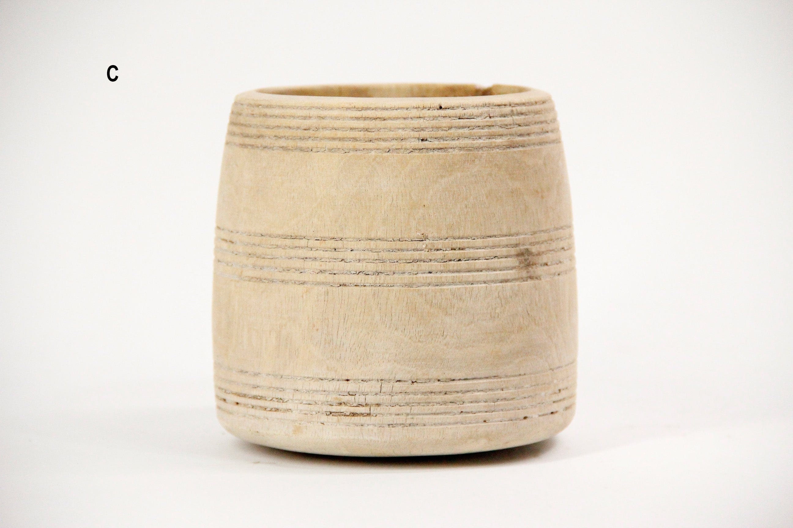 Vintage Natural Wooden Honey Pot - Etsy