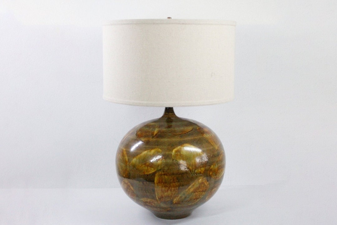 Vintage Pottery Lamp Sy Allan Designs - Etsy
