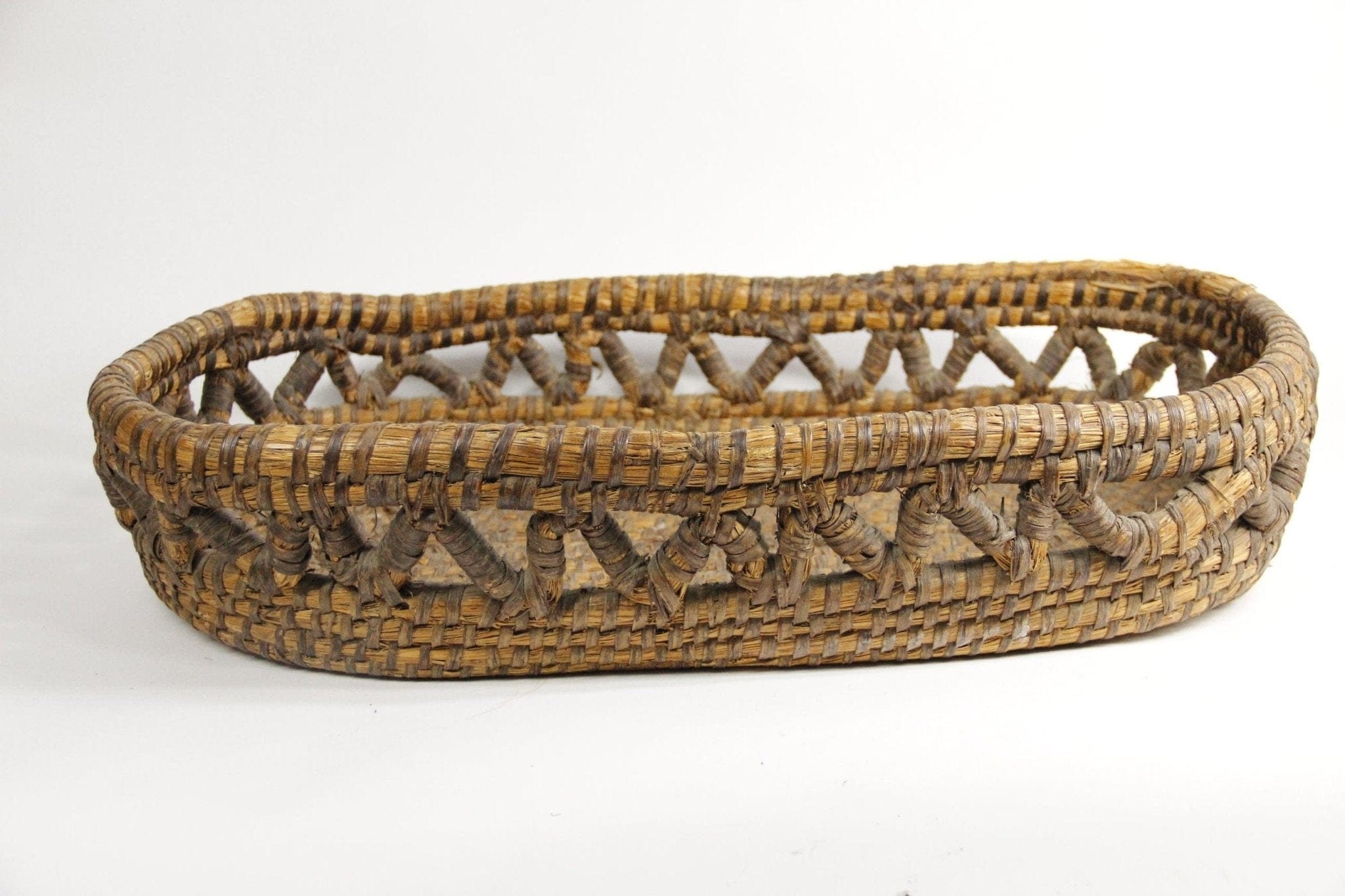 Antique French Basket | Large Coiled Rye - Etsy