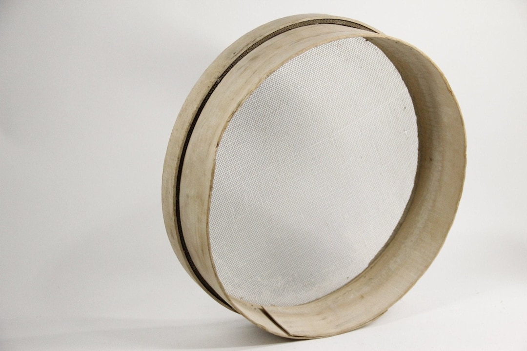 Vintage French Bentwood Sieve | Wire Mesh Flour Sifter - Etsy