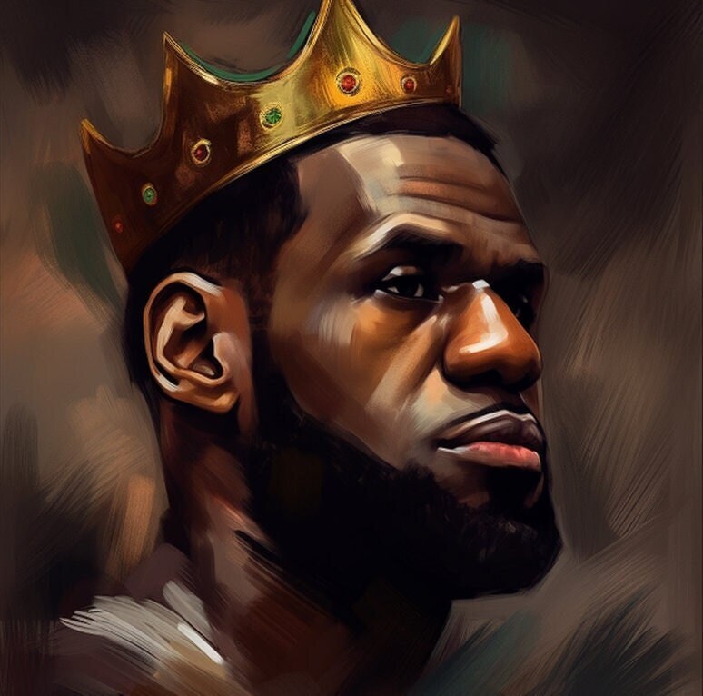 Lebron the King James, Digital Download, Basketball Home Decor ...