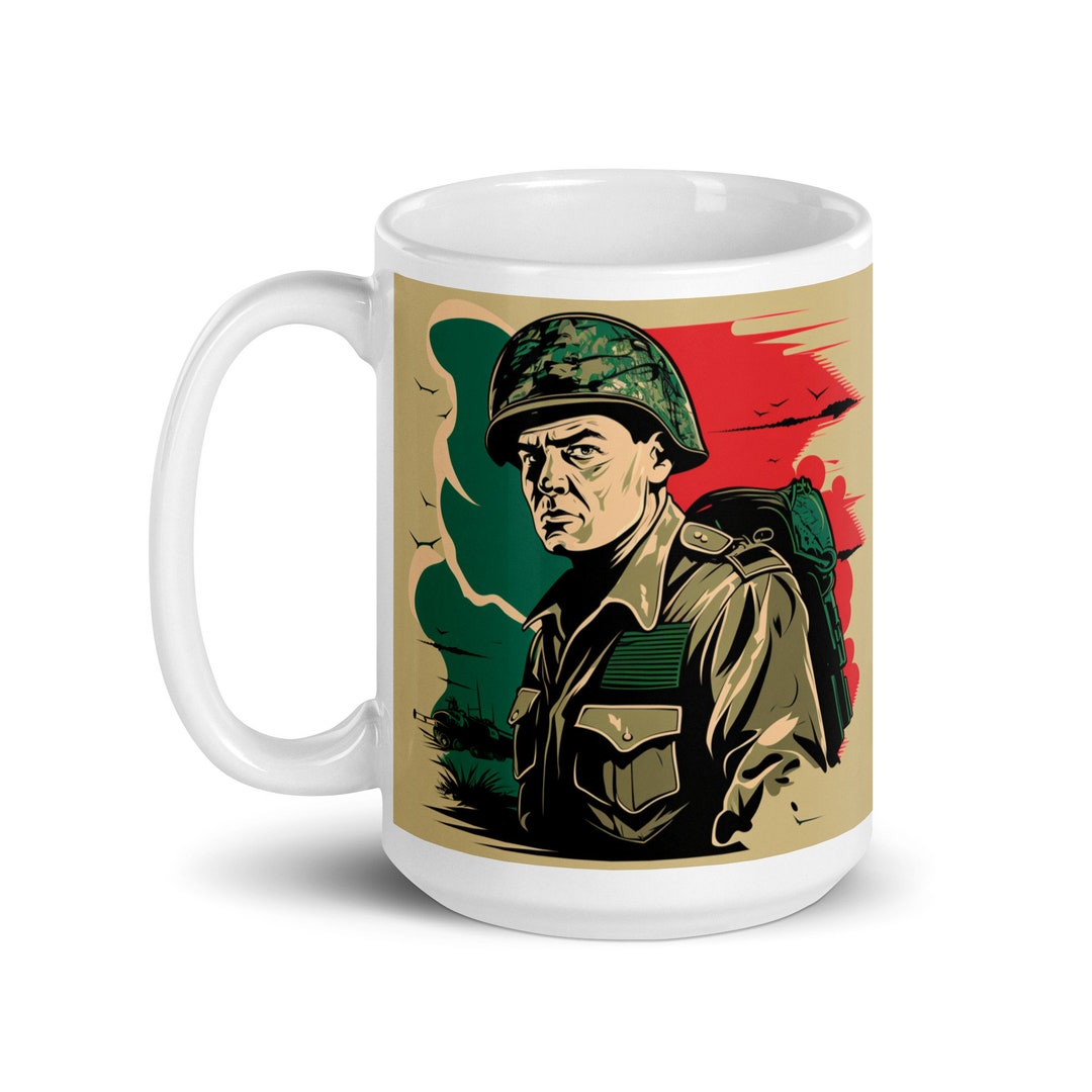 Military Soldier White Glossy Mug Somewhere Back in Time Series ...