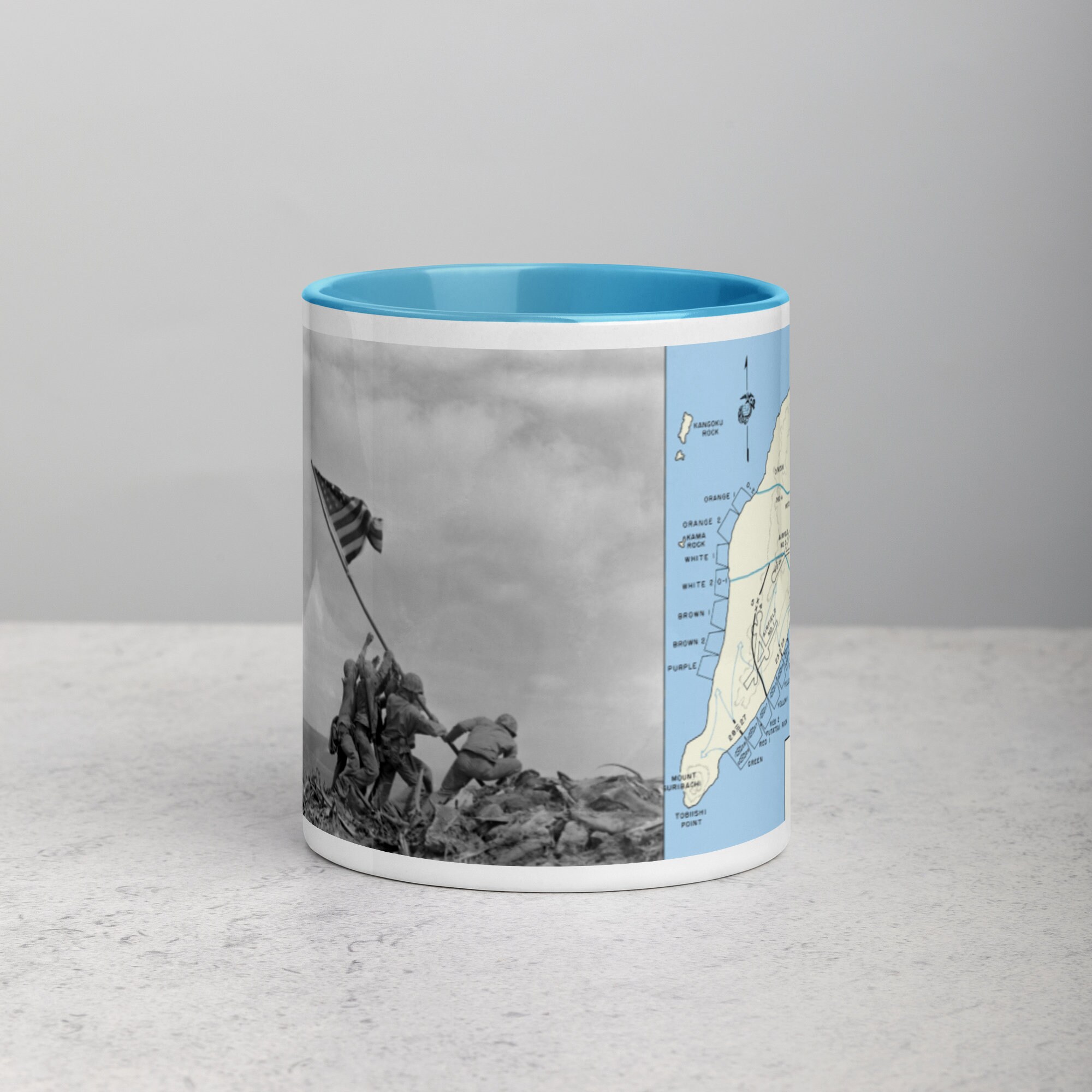 Iconic Battle of Iwo Jima Mug World War 2 - Etsy