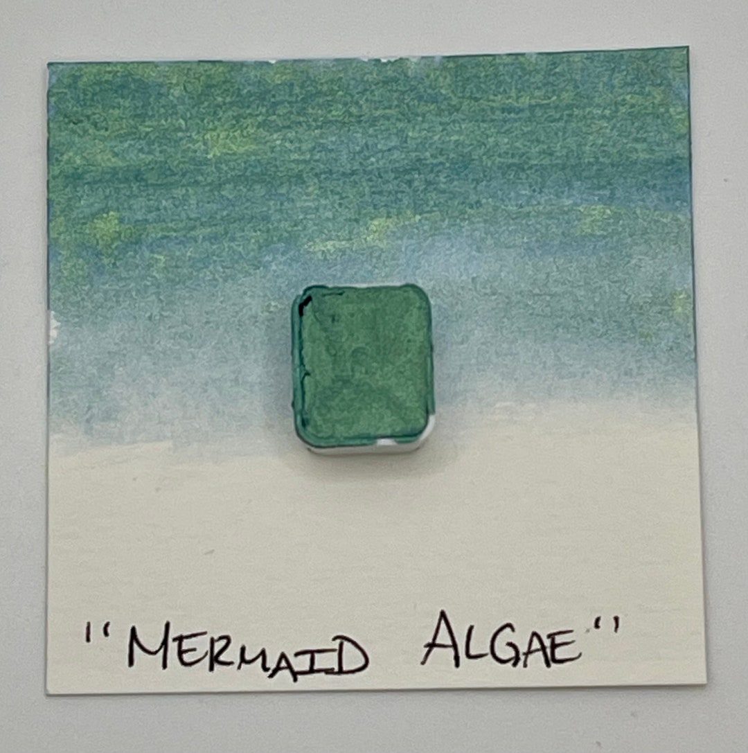 Mermaid Algae Handcrafted Watercolor Paint, Mica Pigment Artisan ...