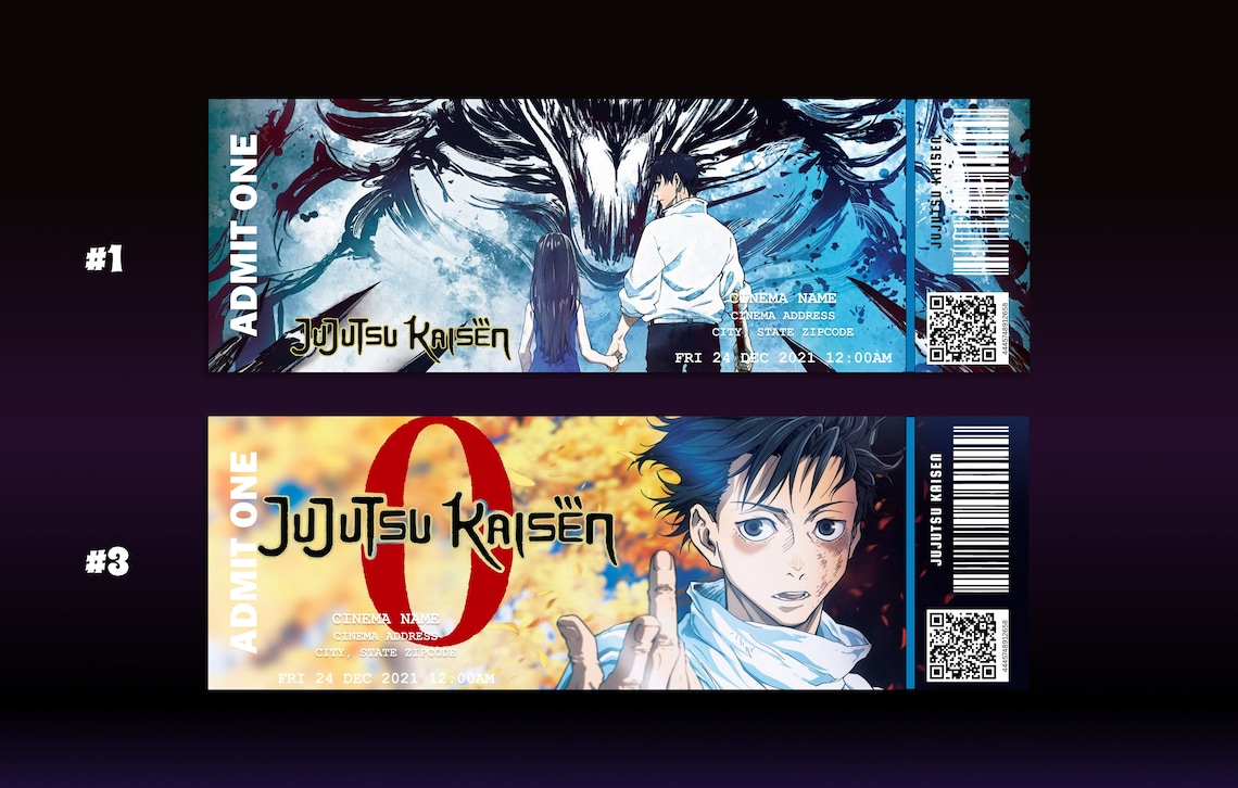 JJK 0 MOVIE TICKETS I Customizable - Etsy