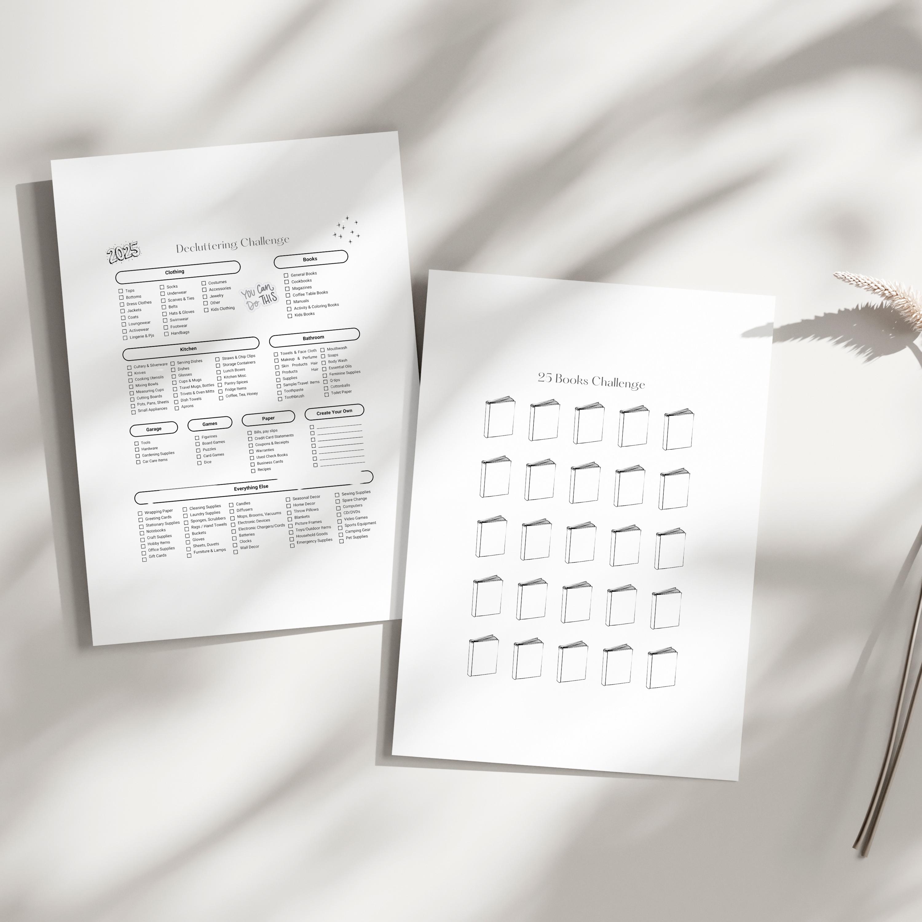 Planner Challenge - 4 Checklists - 2025 Planner Challenge - Goals ...