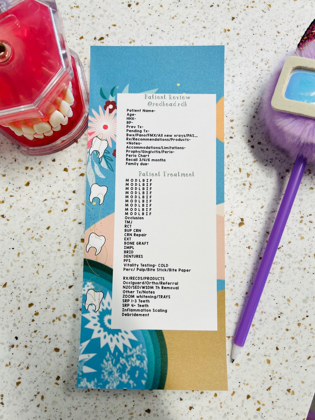 Notepads for Patient Review & Treatment to Help Aid You During Patient ...