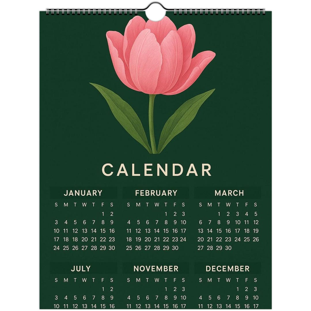Single Sided Letter Size Wall Calendars 2026 (US & CA) - Etsy