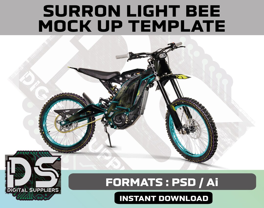 Surron Light Bee Mock up Templates for Custom Motocross Sticker Graphic ...