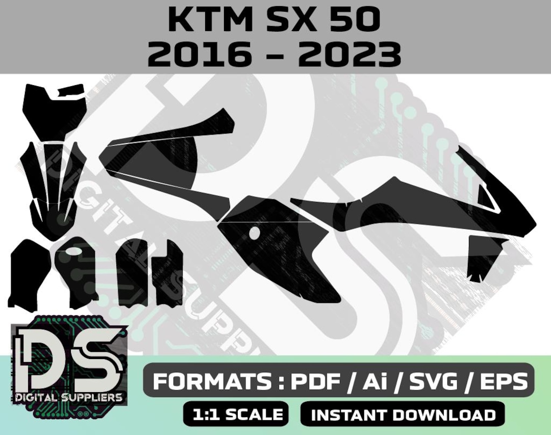 Plantillas vectoriales para kit gráfico de calcomanías de motocross ...