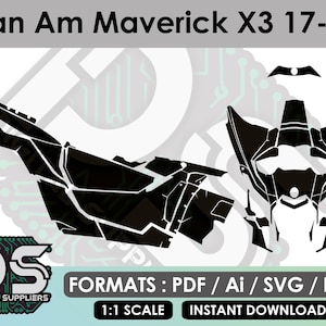 Can Am Maverick X3 Vector Templates for Custom Quad Sticker Graphic Kit ...