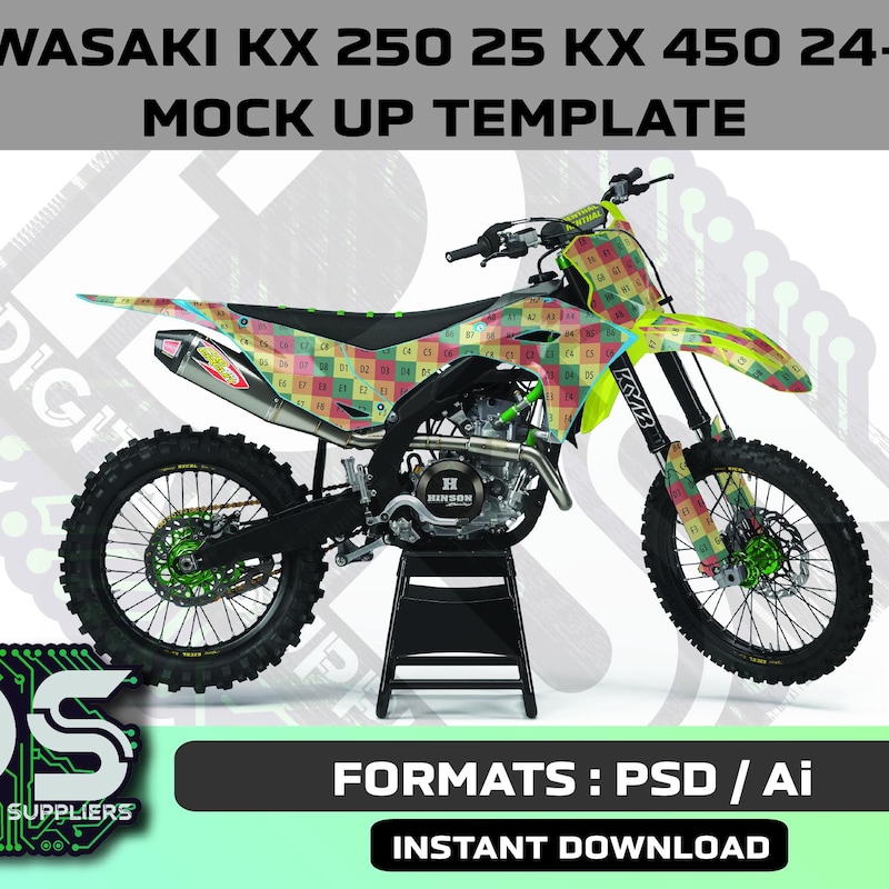 Kawasaki Wrap Template - Etsy