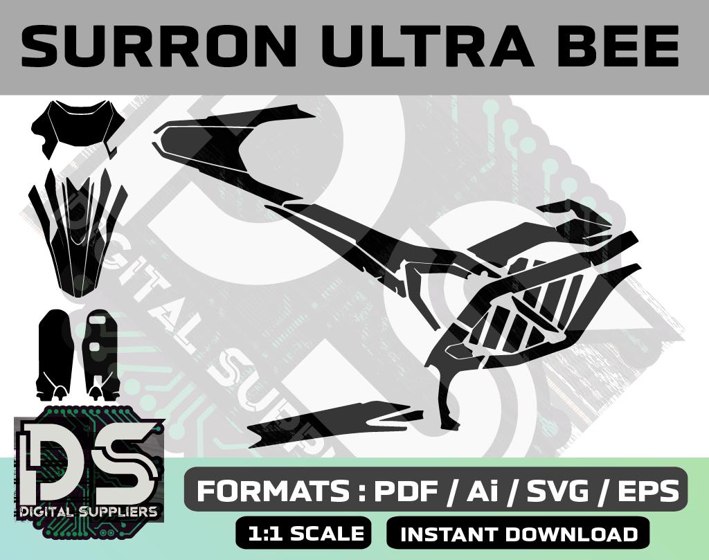 Surron Ultra Bee Vector Templates for Custom Sticker Graphic Kit / Eps ...