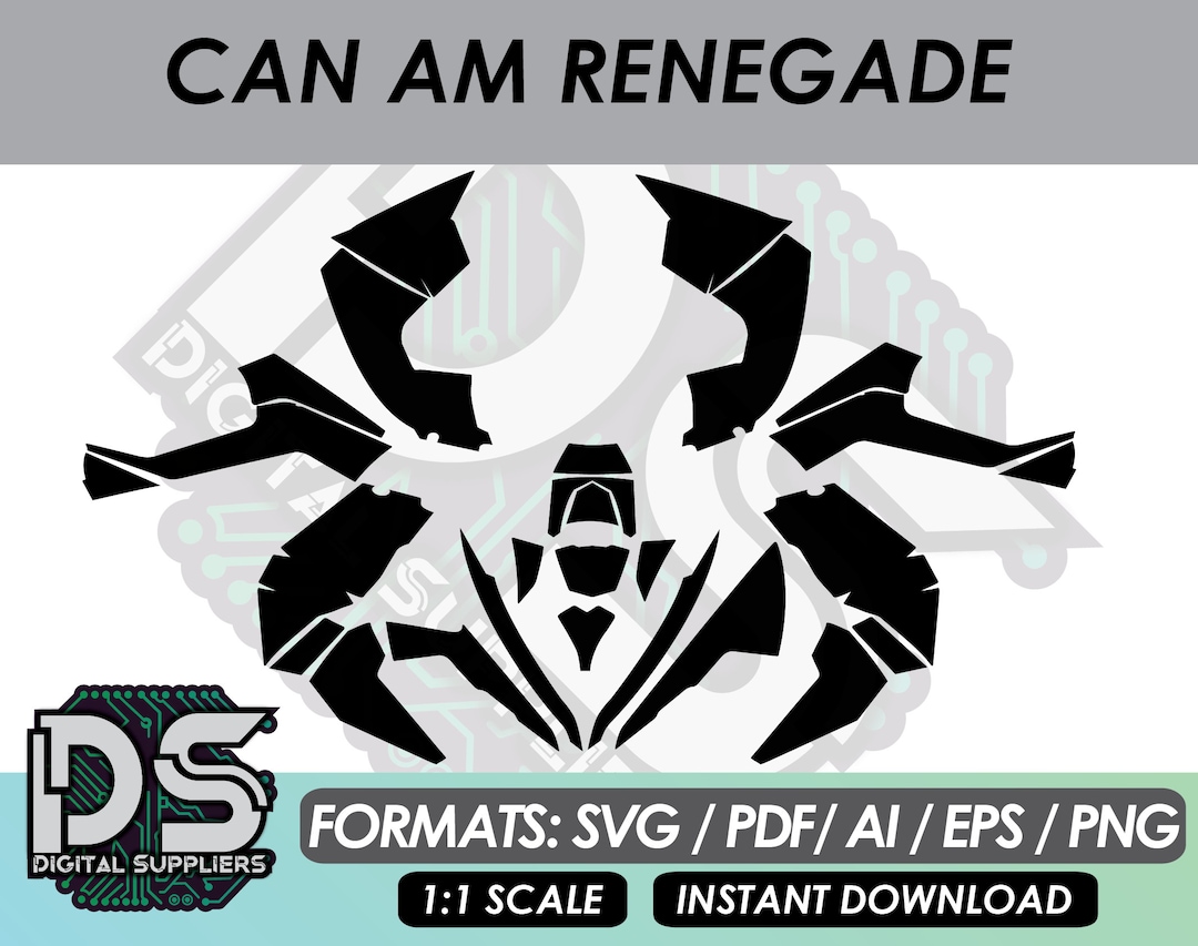 Can Am Renegade 500 800r 800x 1000 Kit Vector Templates for Custom Quad ...