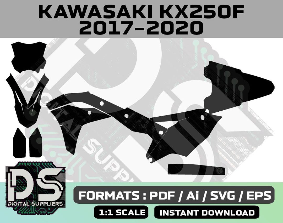Plantillas vectoriales para kit gráfico de calcomanías de motocross ...