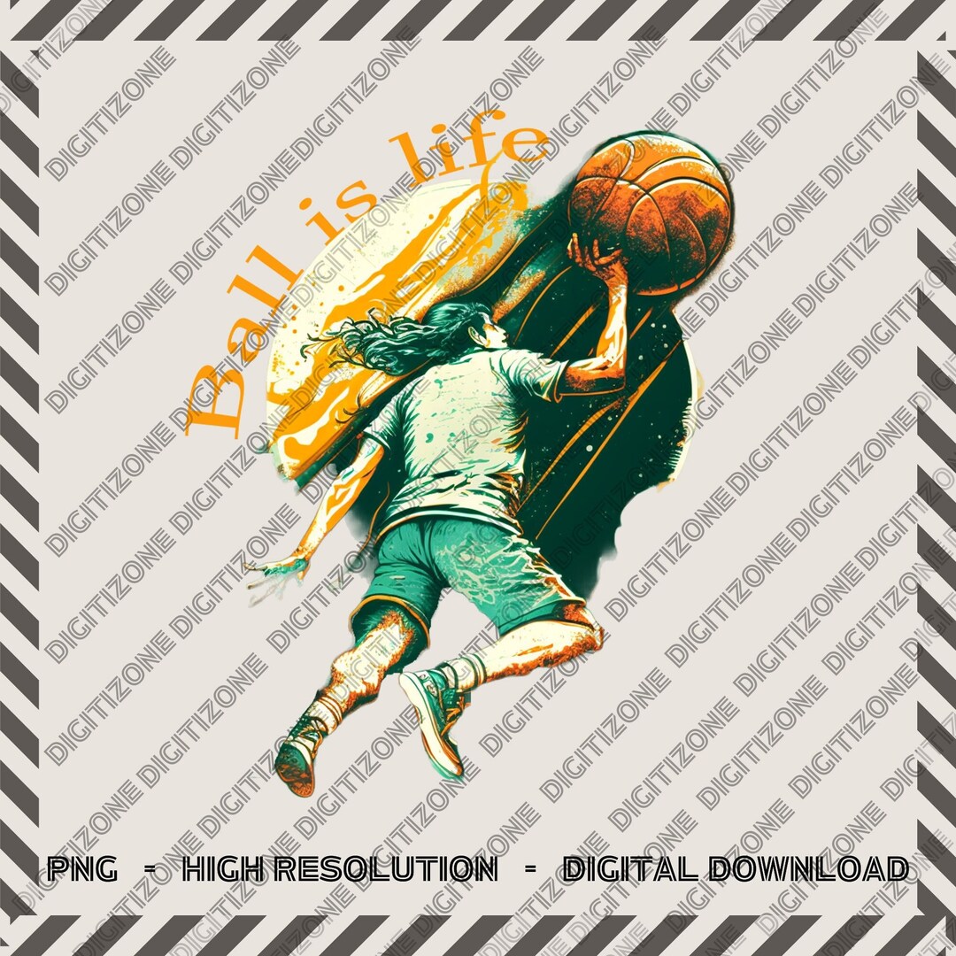 Basketball Design PNG - Sports Clipart, Basketball Graphic, Instant ...