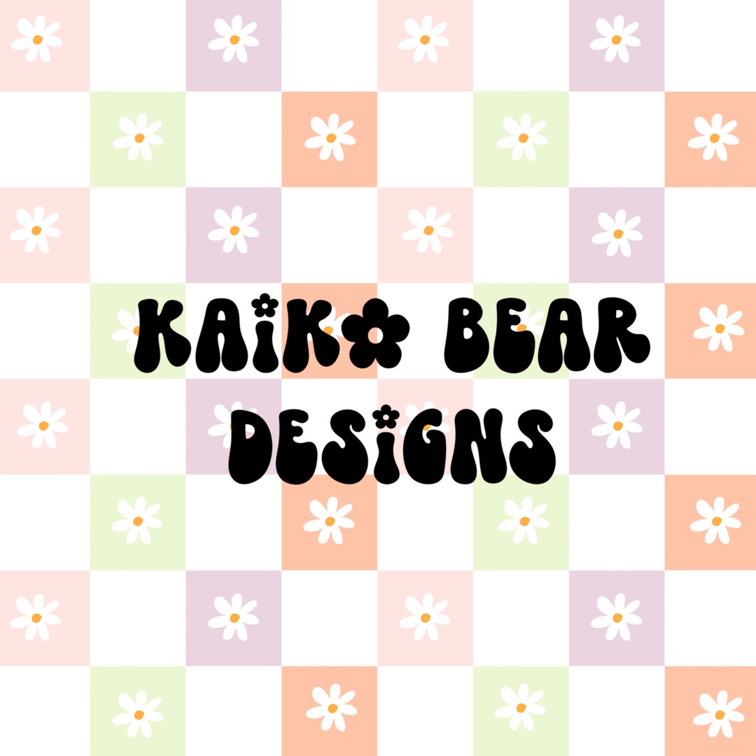 Daisy Checkered Seamless Pattern Checkerboard Seamless Spring Seamless ...