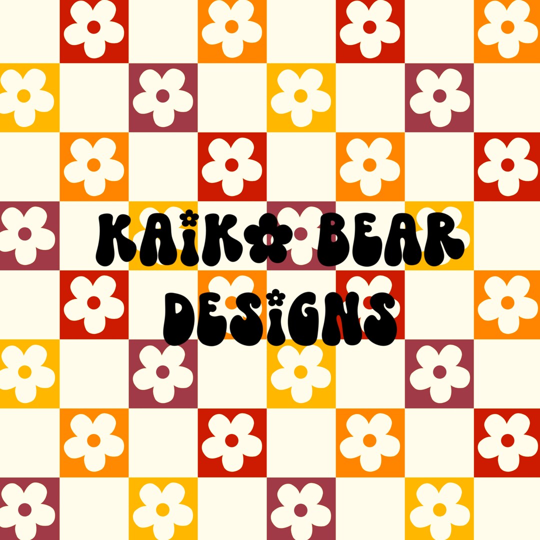 Fall Autumn Floral Seamless Pattern Checkered Seamless Checkerboard ...