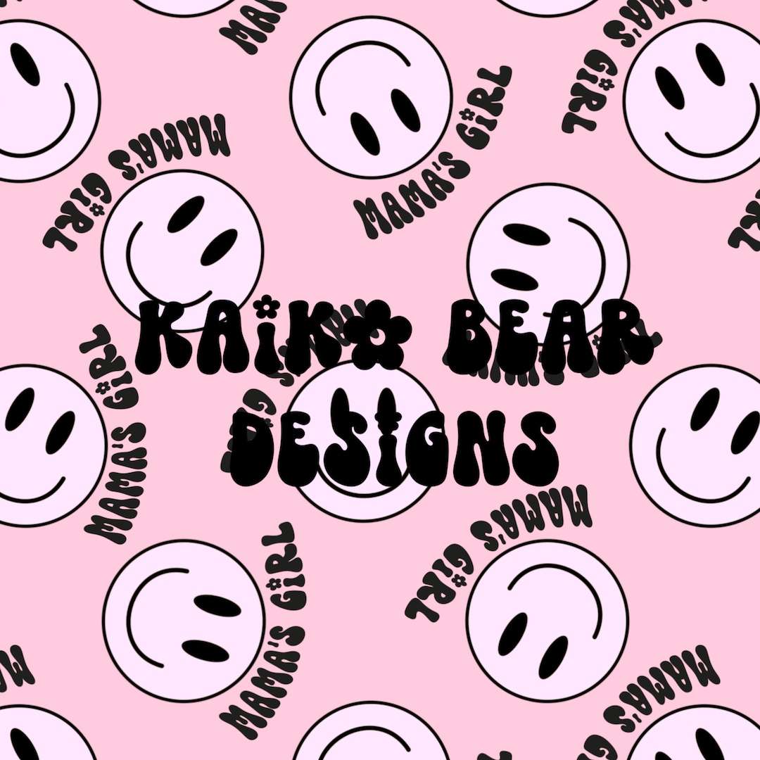 Mama’s Girl Seamless Pattern Smiley Face Seamless Pattern Mother’s Day ...