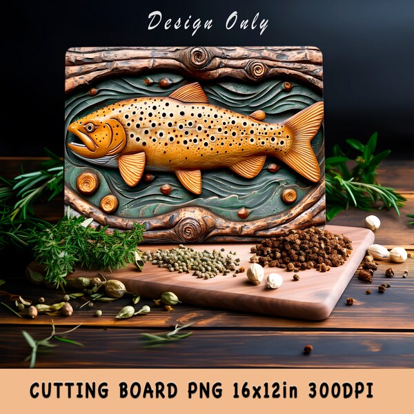 Fish Cutting Board - Etsy