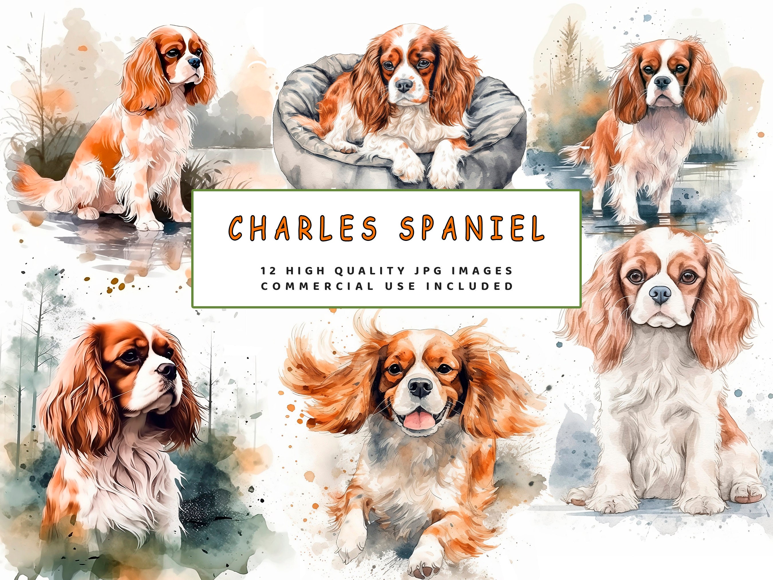 Mega Bundle Dogs Watercolor Clipart 60 High Quality Painting - Etsy
