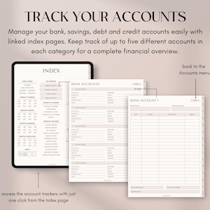 Digital Financial Budget Planner, Finance Tracker, Goodnotes Budget ...