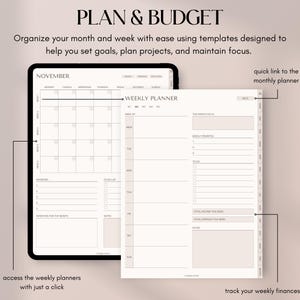 Digital Financial Budget Planner, Finance Tracker, Goodnotes Budget ...
