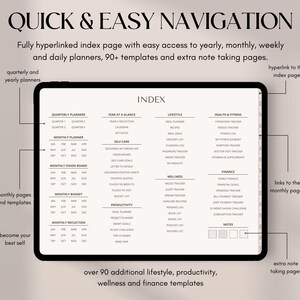 Digital Planner Undated, Goodnotes Planner, iPad & Android Planner ...