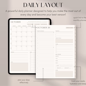 Digital Planner Undated, iPad & Android Planner, Goodnotes Planner ...