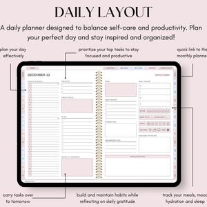 All-in-one Digital Planner Undated, iPad & Android Planner, Digital ...