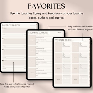 Digital Reading Journal, Digital Book Tracker for Goodnotes, iPad ...