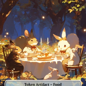 Foilforest Animals Proxy Tokens rabbit, Otter, Fish, Food for Magic ...