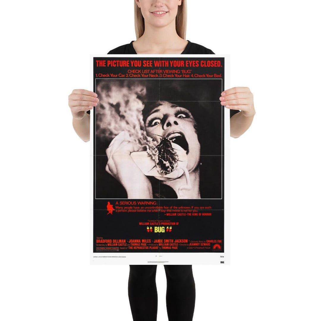 Retro Horror Movie Poster Art Bug Room Decor Horror Decor, Horror Gifts ...