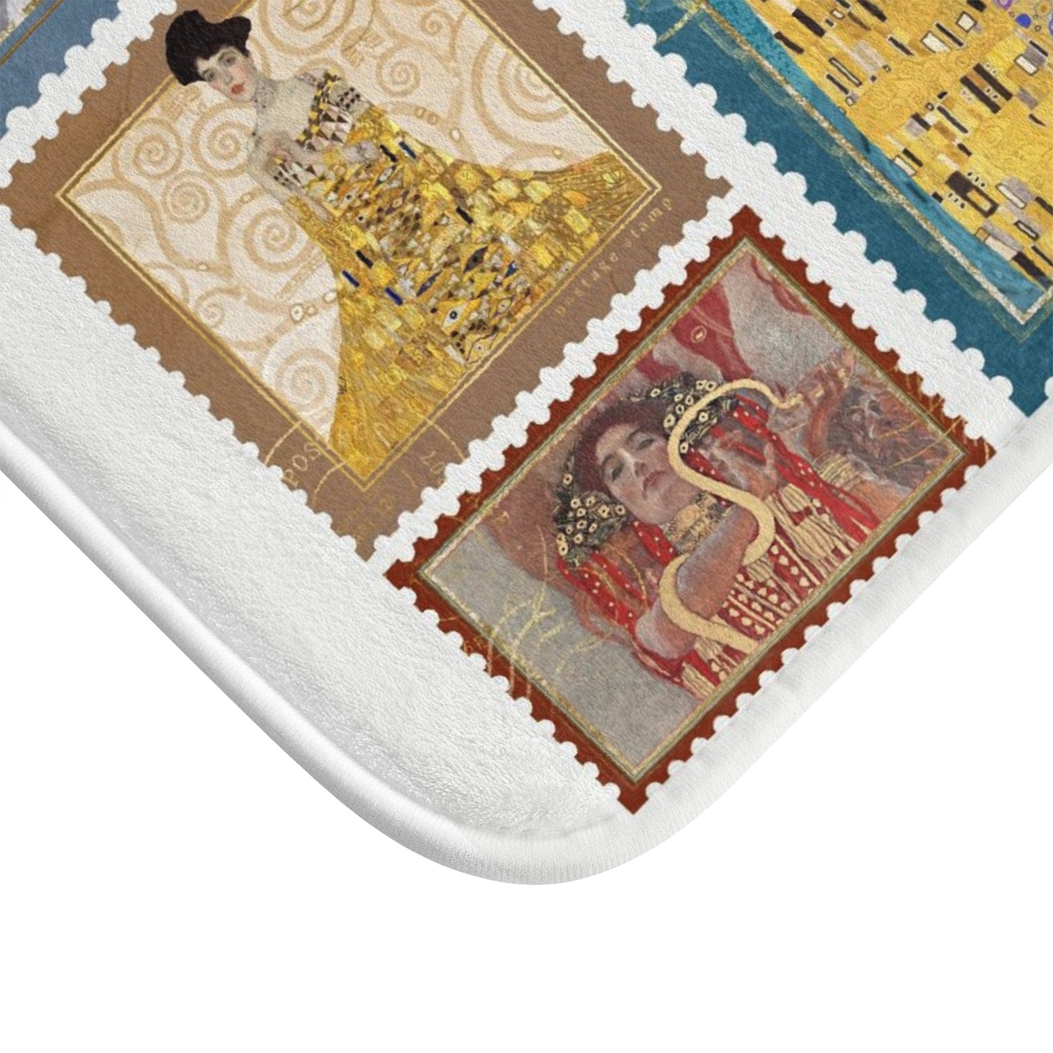 Retro Art Nouveau Shower Microfiber Bath Mat Decor Fabric-gustav Klimt ...
