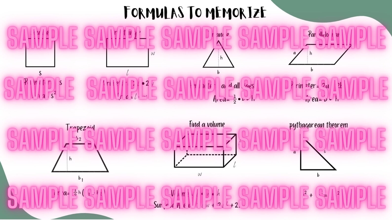 ATI TEAS 7 Math 2 Practice Tests W/ Common Questions & Formulas to ...